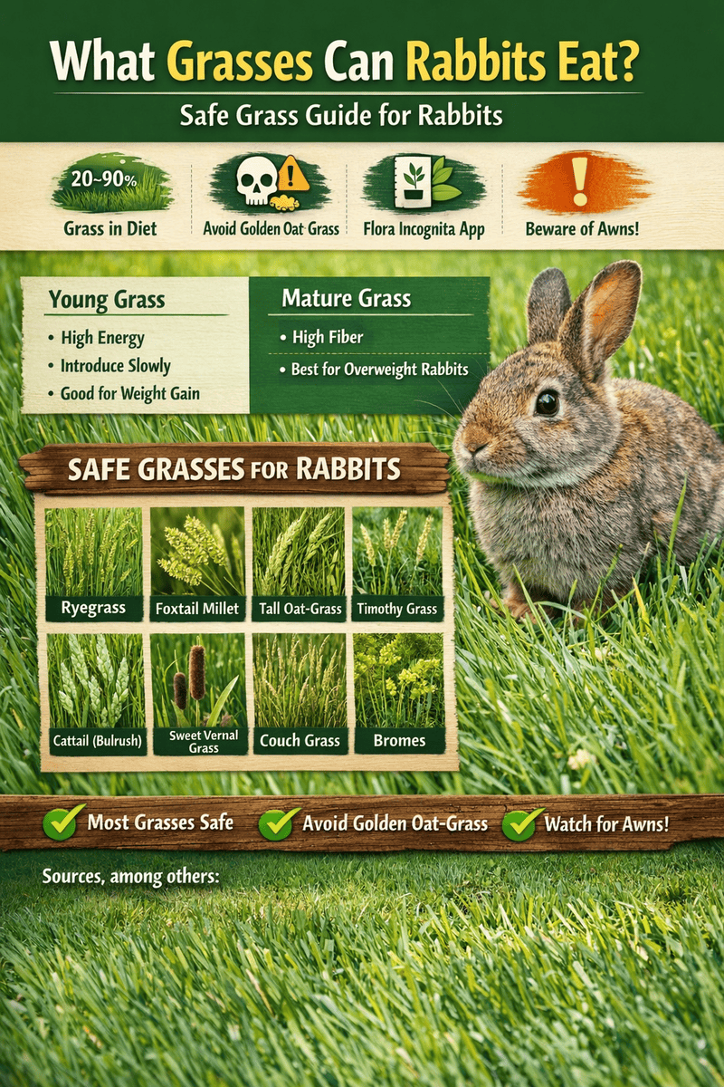 What Grasses Can Rabbits Eat? Complete Safe Grass Guide for Rabbits ...